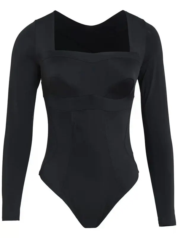 AMIR SLAMA Square Neck Long Sleeve Top