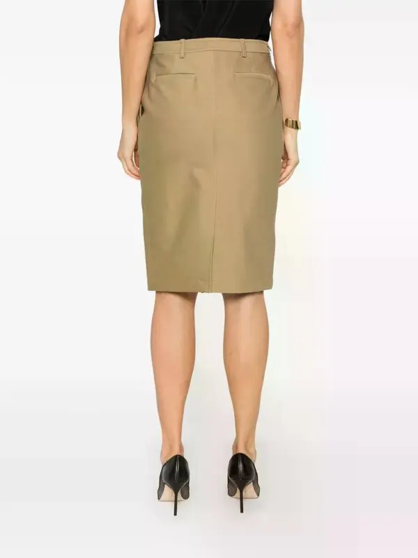 TOM FORD Patch-pocket Midi Skirt - Green