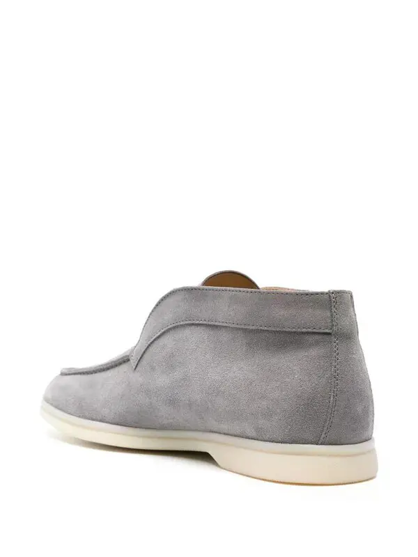 SCAROSSO Leonardo Suede Ankle Boots - Grey