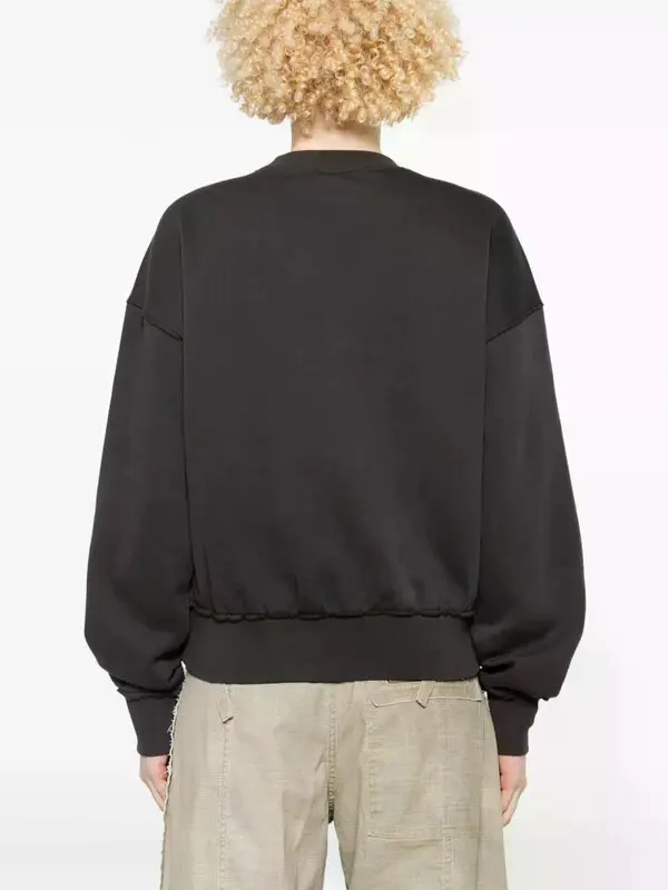 Champion Dark Cotton Blend Jersey Sweatshirt