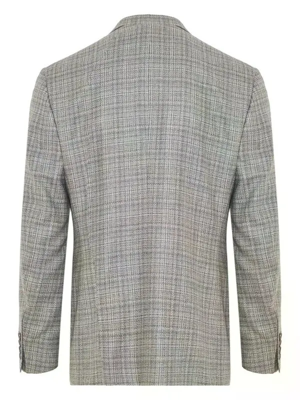 Canali Checked Blazer - Grey