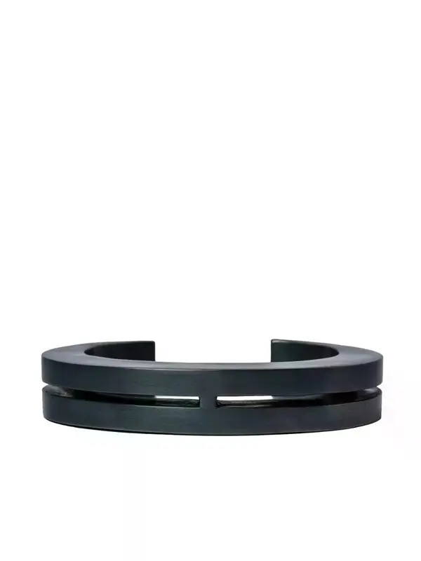 PARTS OF FOUR Crescent Crevice Bracelet - Black