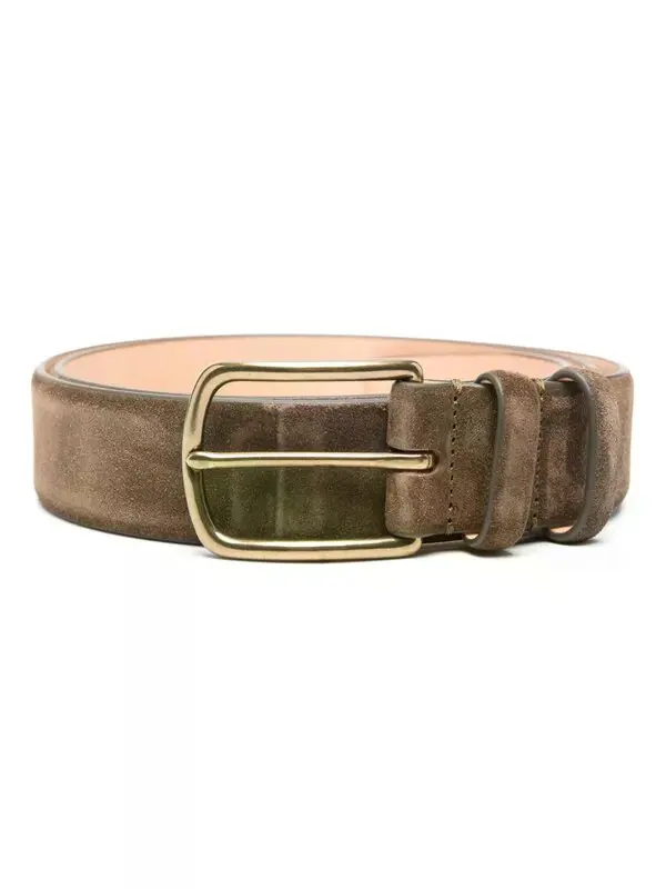 Officine Creative Calf Suede Belt - Brown