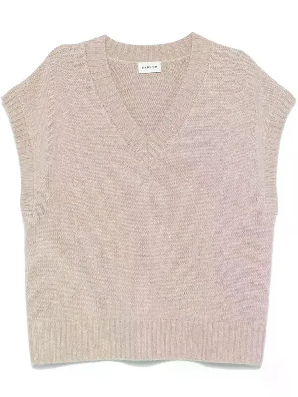 P.a.r.o.s.h Cashmere Sleeveless Sweater - Neutrals