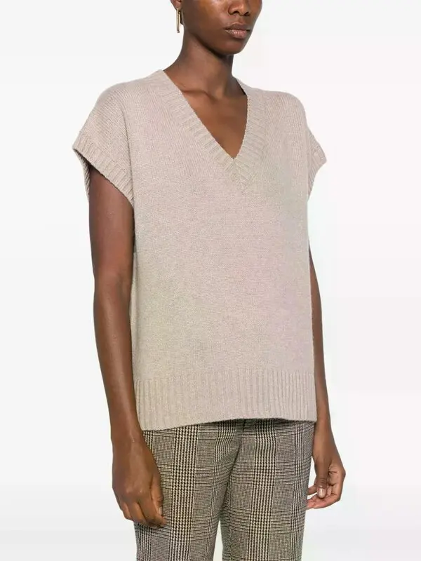 P.a.r.o.s.h Cashmere Sleeveless Sweater - Neutrals