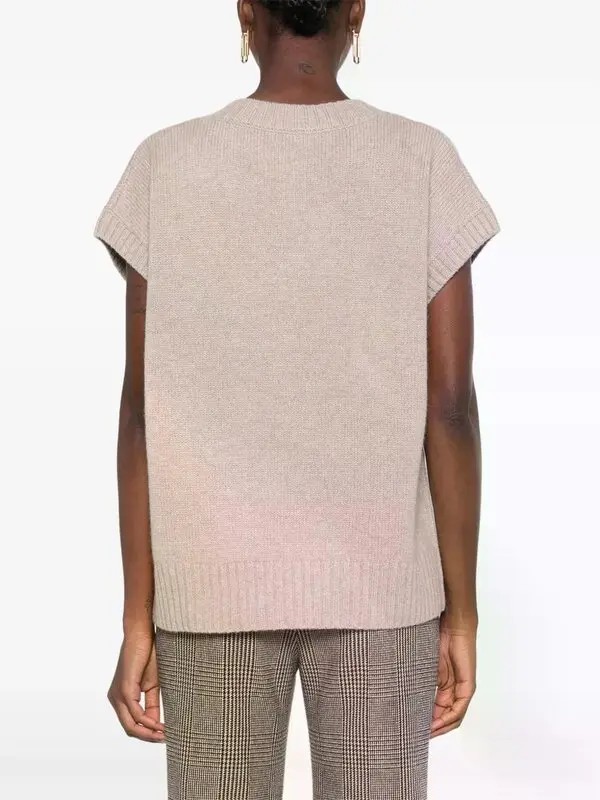 P.a.r.o.s.h Cashmere Sleeveless Sweater - Neutrals