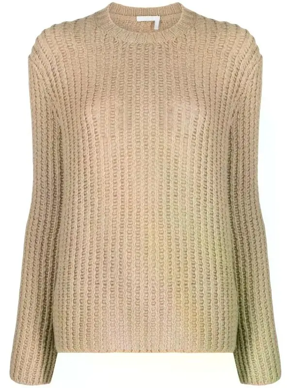 Chloé Crew Neck Waffle-knit Jumper