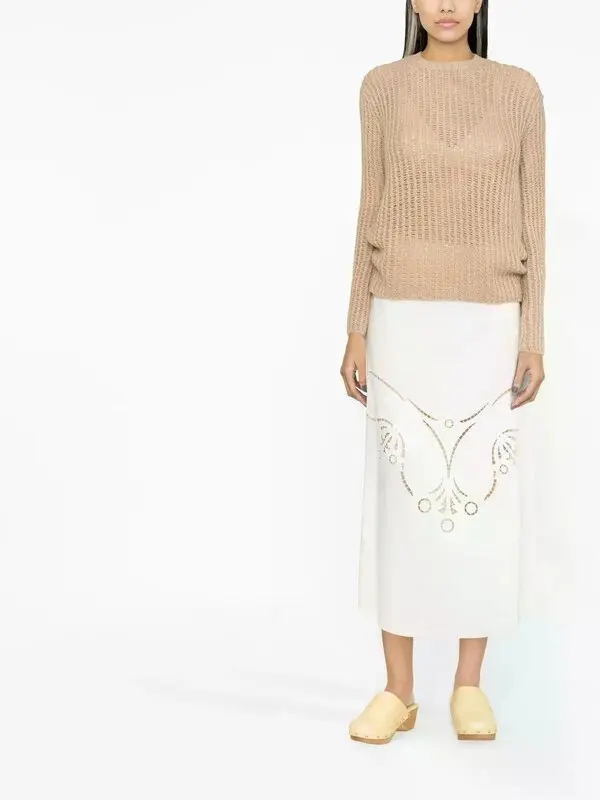 Chloé Crew Neck Waffle-knit Jumper