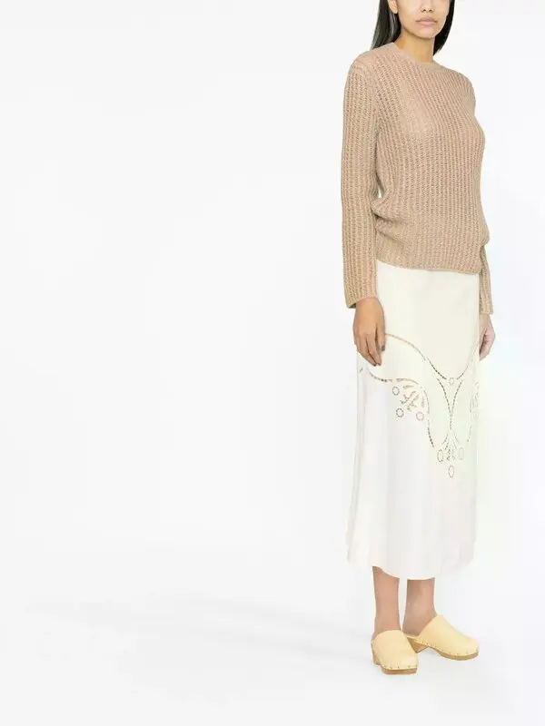Chloé Crew Neck Waffle-knit Jumper
