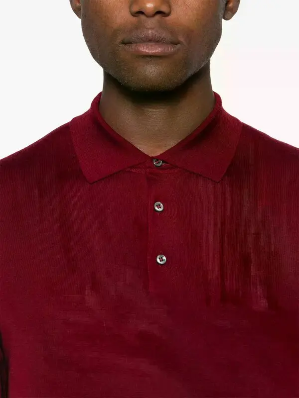 Fedeli Fine-knit Polo Shirt