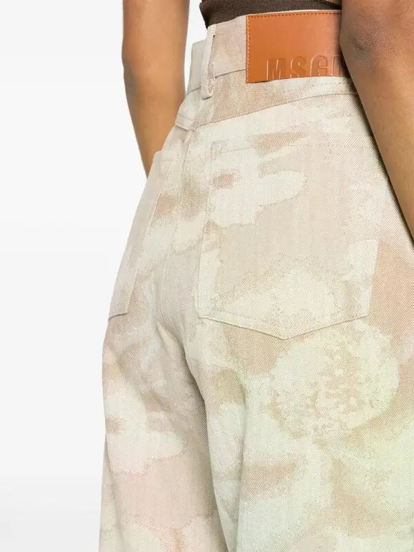 MSGM High-waist Straight-leg Jeans