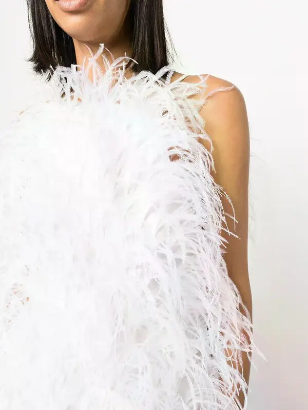 Cult Gaia Shannon Feather Mini Dress