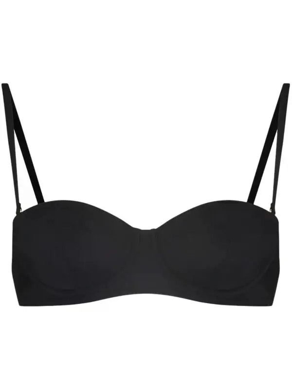 Dolce & Gabbana Balconette Bandeau Bikini Top - Black