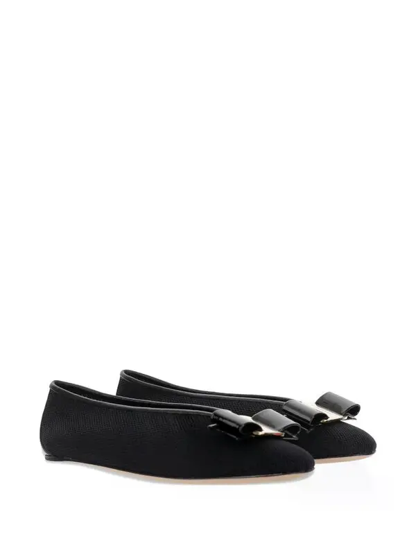 FERRAGAMO Vara Bow Ballet Flats - Black
