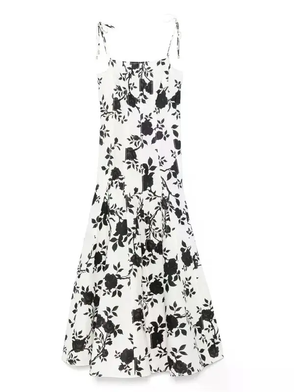 SELF-PORTRAIT Floral-print Midi Dress
