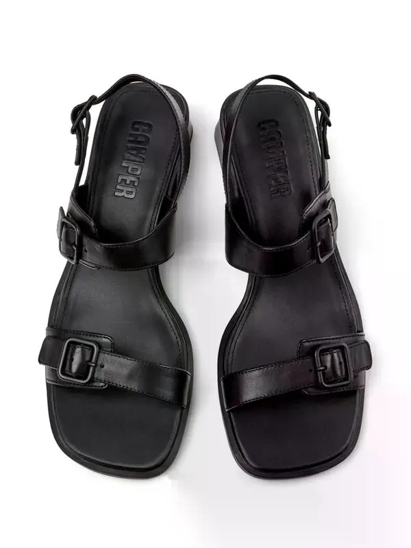 Camper Kora Buckled Sandals - Black