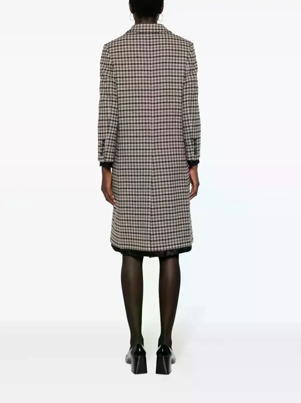 Miu Miu Houndstooth Virgin Wool Coat