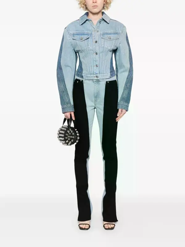 MUGLER Two-tone Skinny Jeans