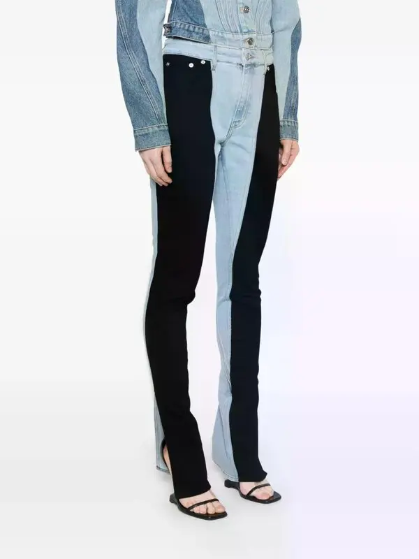 MUGLER Two-tone Skinny Jeans