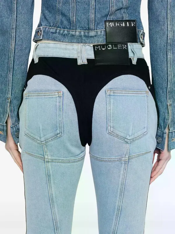 MUGLER Two-tone Skinny Jeans