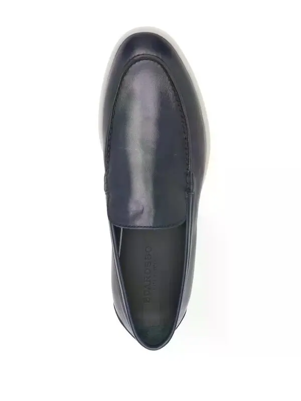 SCAROSSO Ludovico Leather Loafers - Blue