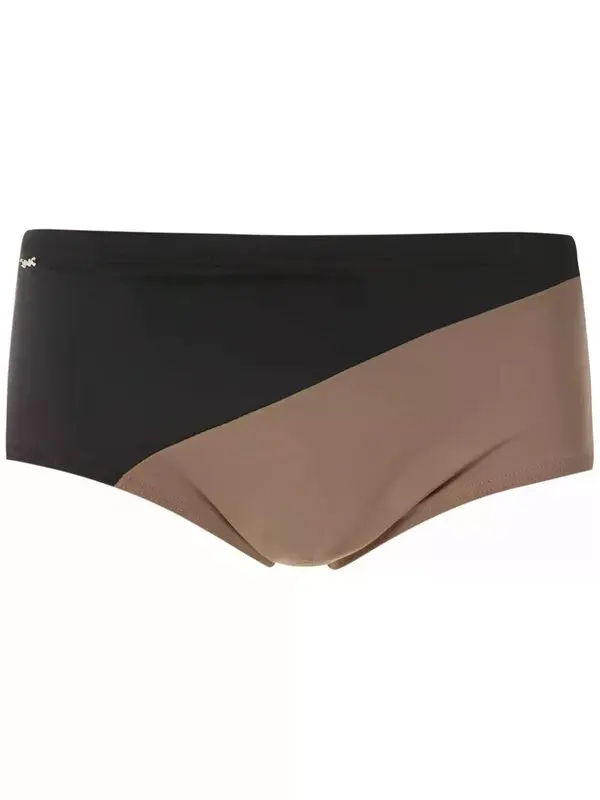 AMIR SLAMA Panelled Trunks - Black