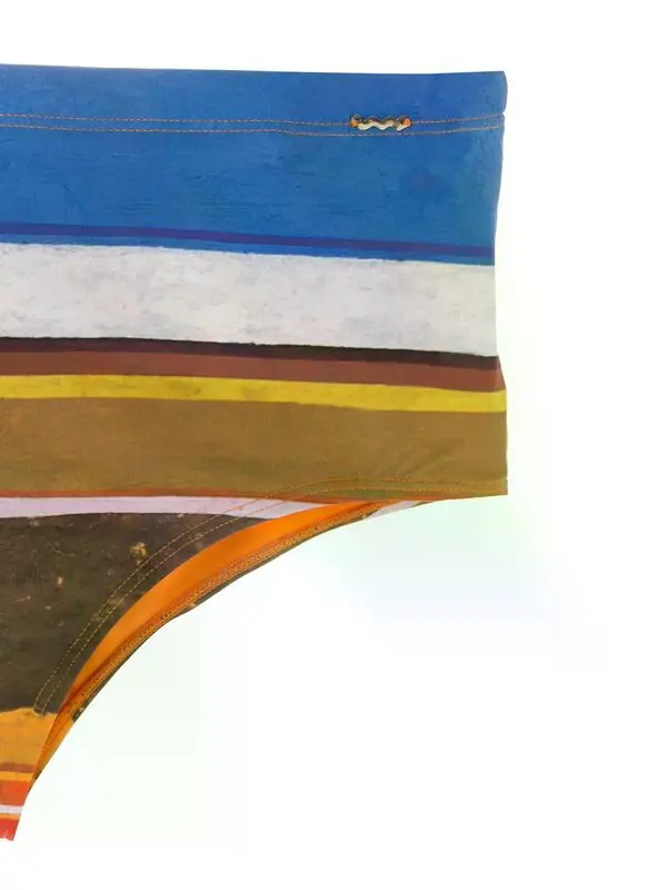 AMIR SLAMA Eco Striped Swimming Trunks