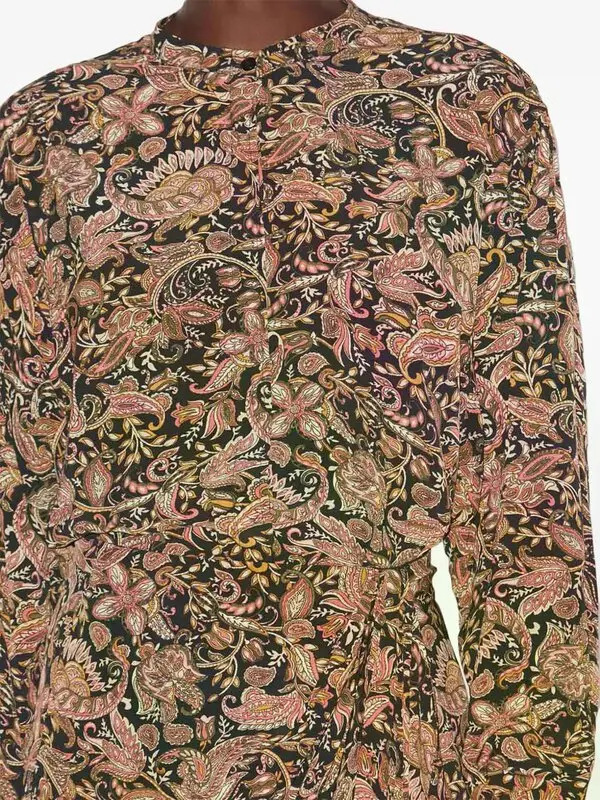 MARANT ETOILE Catchell Floral Print Shirt - Black