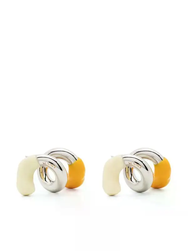 Sunnei Fusillo Spiral-bound Earrings - Silver