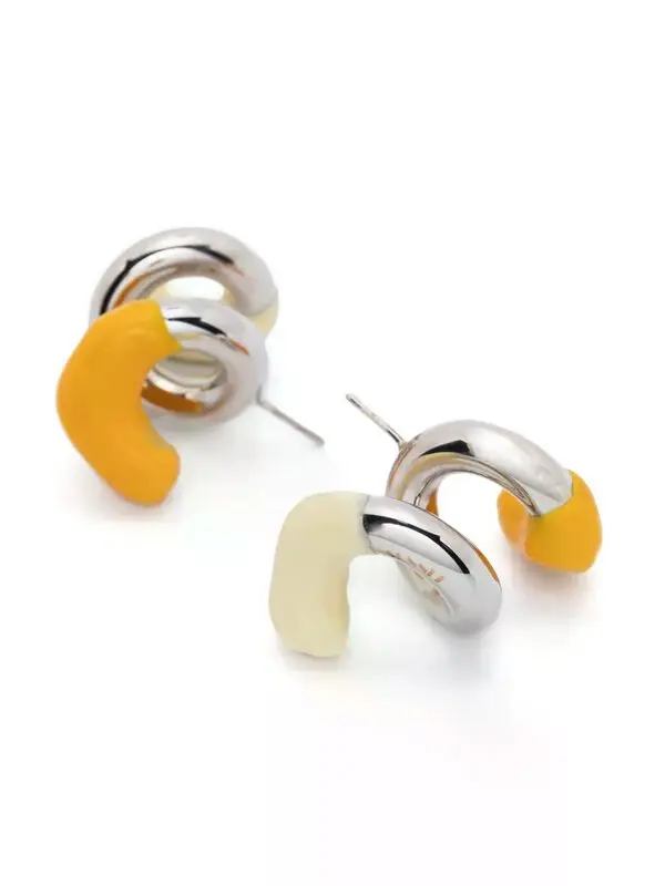 Sunnei Fusillo Spiral-bound Earrings - Silver