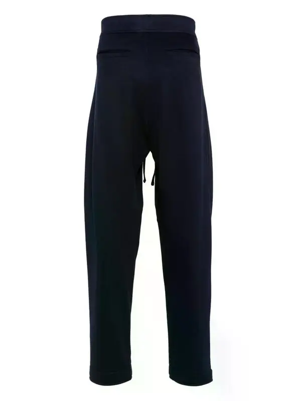 4SDESIGNS Logo-embroidered Inverted-pleat Track Pants