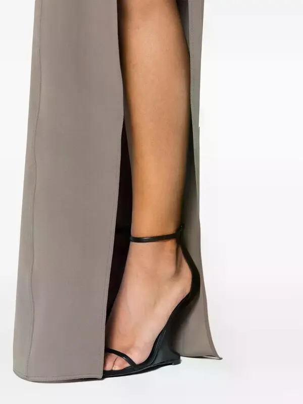 Rick Owens V-neck Crepe Maxi Dress