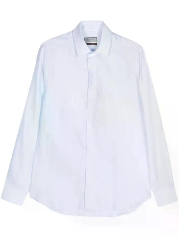 Canali Patterned-jacquard Shirt