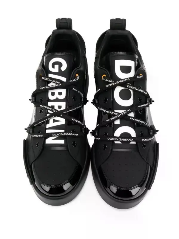 Dolce & Gabbana Portofino Patent Leather Sneakers