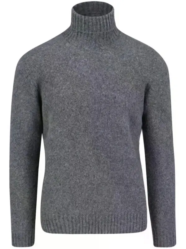 DRUMOHR Wool Roll Neck Sweater - Grey