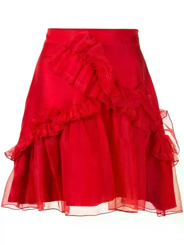 MACGRAW Souffle Skirt - Red