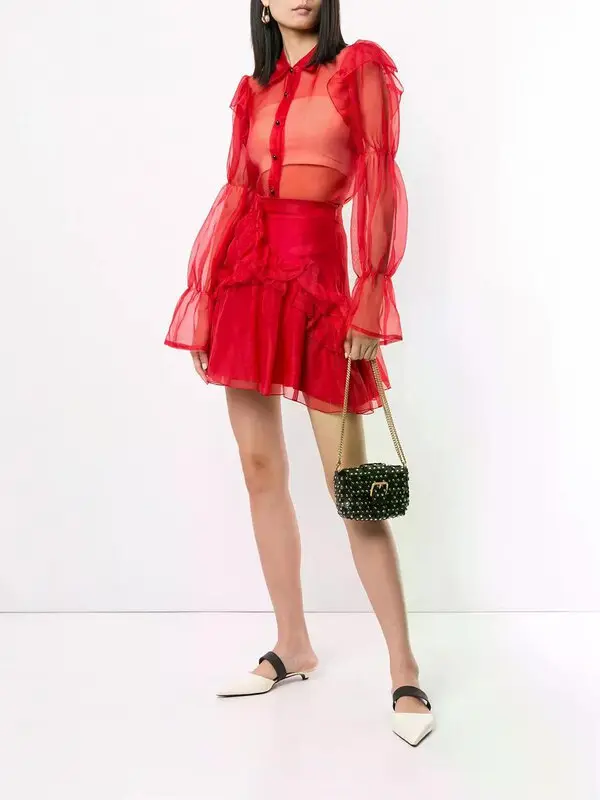 MACGRAW Souffle Skirt - Red