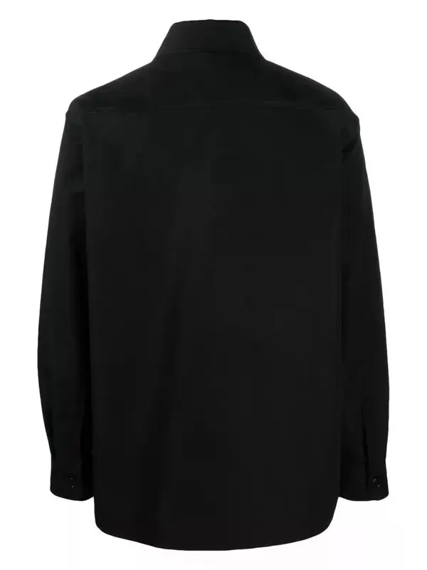 Gcds Logo-patch Cotton Shirt Jacket