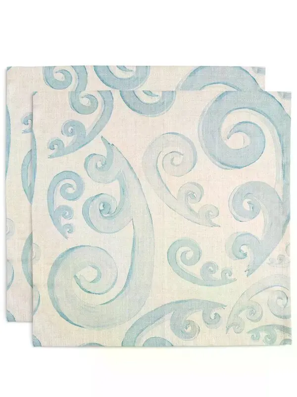 Themis Z Athenee Peacock Napkin - Neutrals