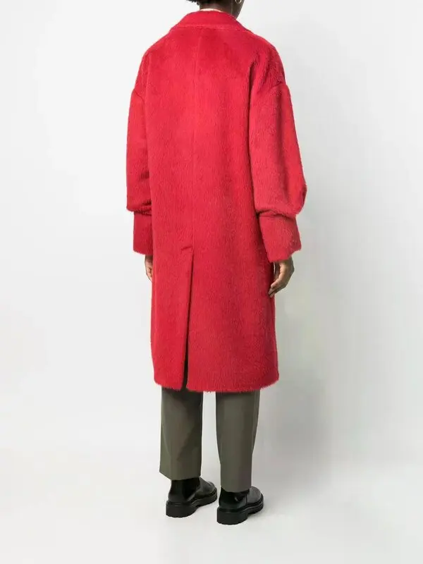 HEVO Alpaca Wool-blend Button-up Coat