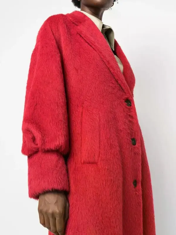 HEVO Alpaca Wool-blend Button-up Coat