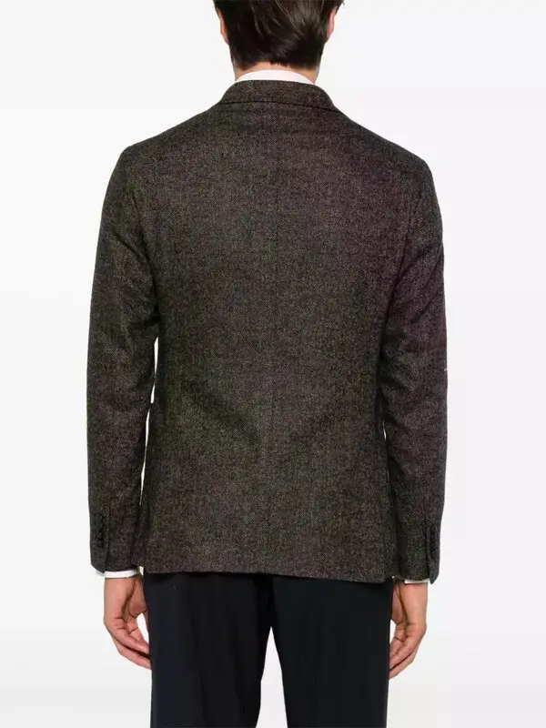 Tagliatore Herringbone-pattern Blazer - Brown