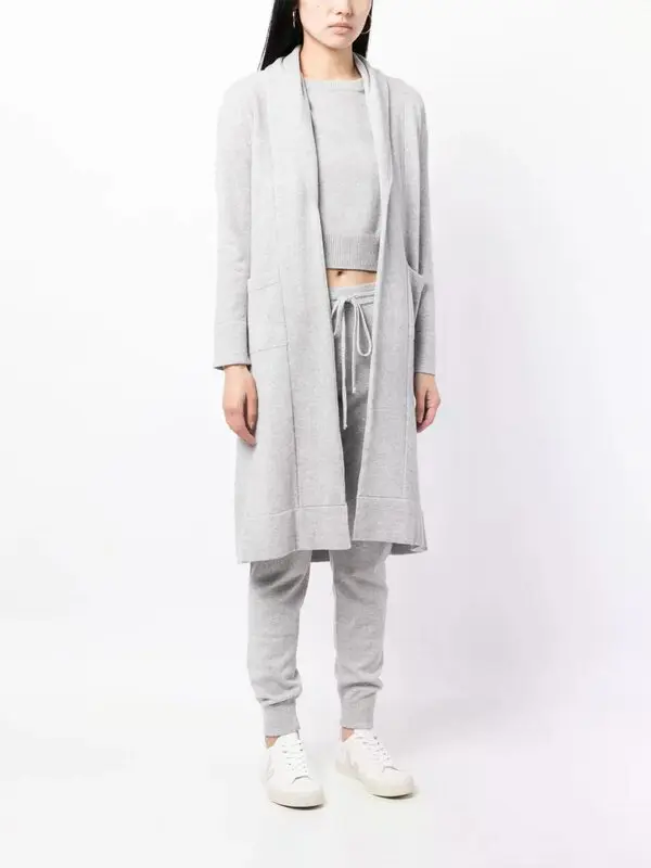 TEDDY CASHMERE Venezia Open-front Cashmere Cardigan - Grey