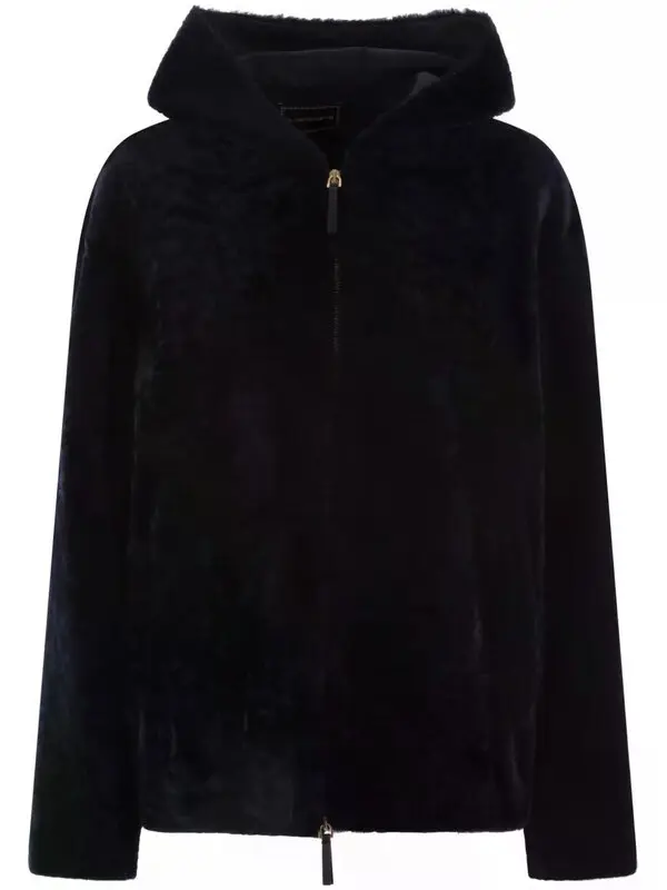 10 CORSO COMO Hooded Shearling Jacket