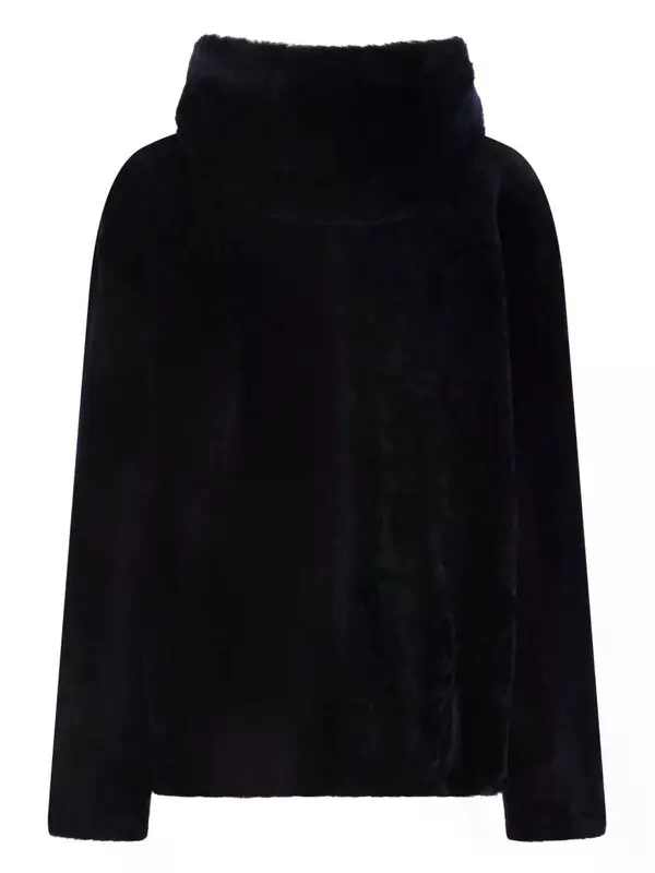 10 CORSO COMO Hooded Shearling Jacket