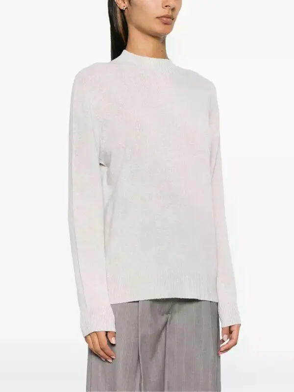 TWINSET Sand Beige Wool Blend Lurex Sweater