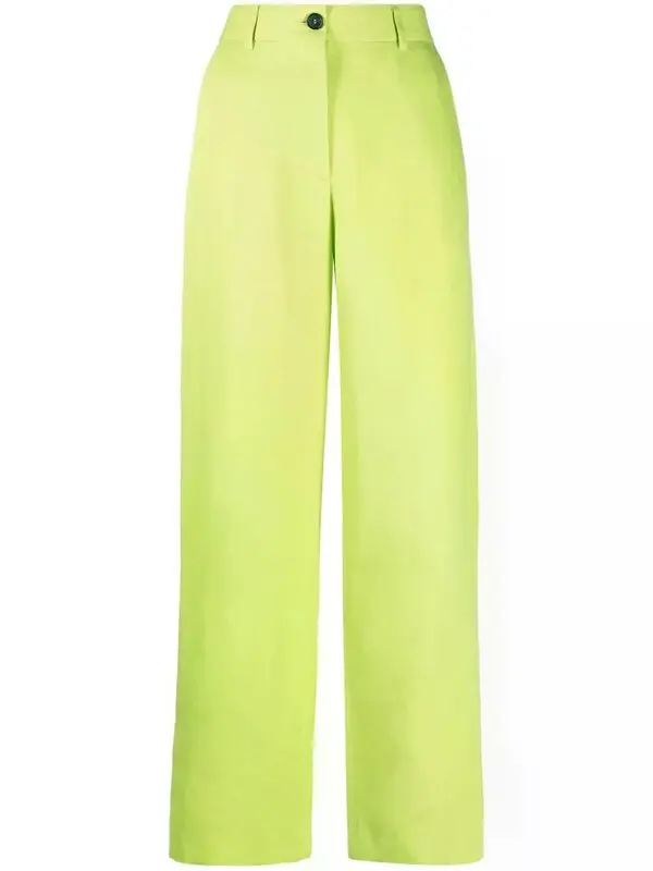 MSGM High-waisted Wide-leg Trousers