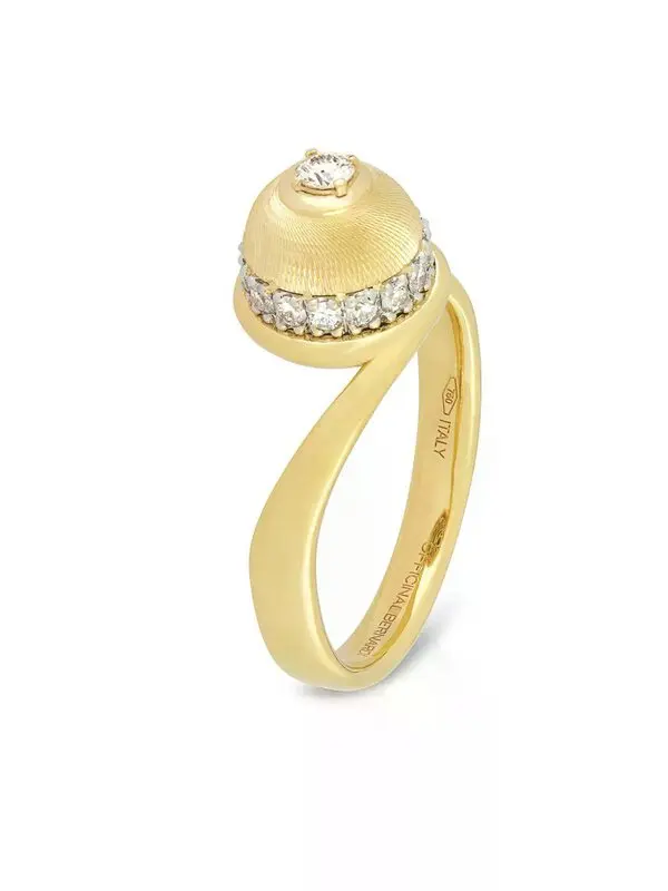 OFFICINA BERNARDI 18kt Yellow Empire Diamond Ring - Gold