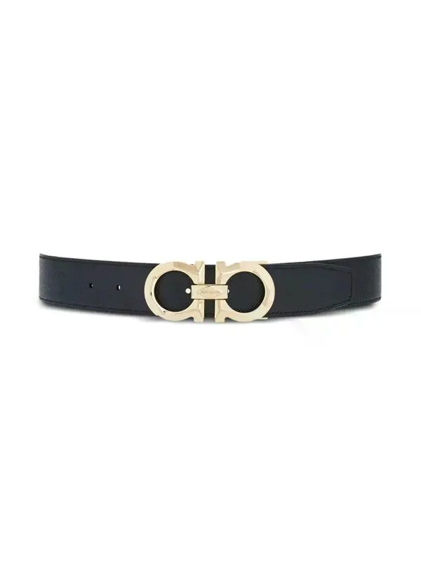 FERRAGAMO Gancini Reversible Leather Belt - Brown