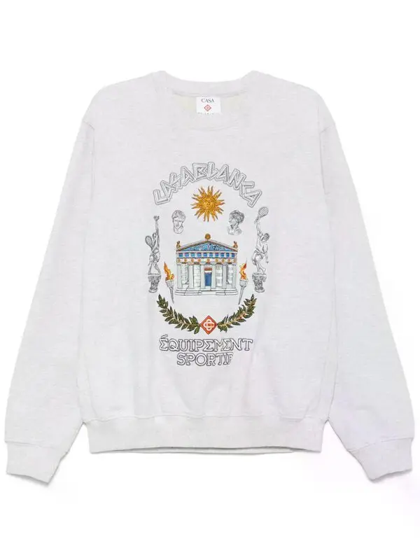 Casablanca Le Temple Du Sport Sweatshirt - Grey
